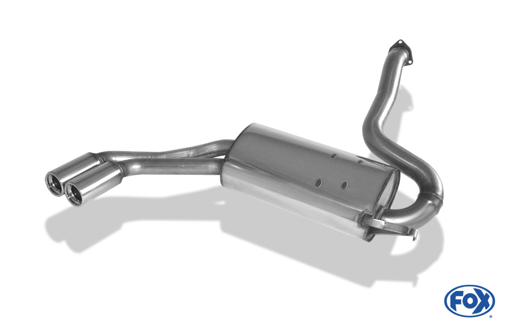 Fox Auspuff Sportauspuff für Audi 80/90 Typ 81 quattro 2.0l 85kW 2.2l ...