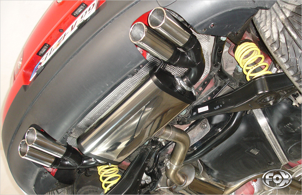 Fox Auspuff Sportauspuff Duplex Sportendschalldämpfer für VW Golf V GTD ...
