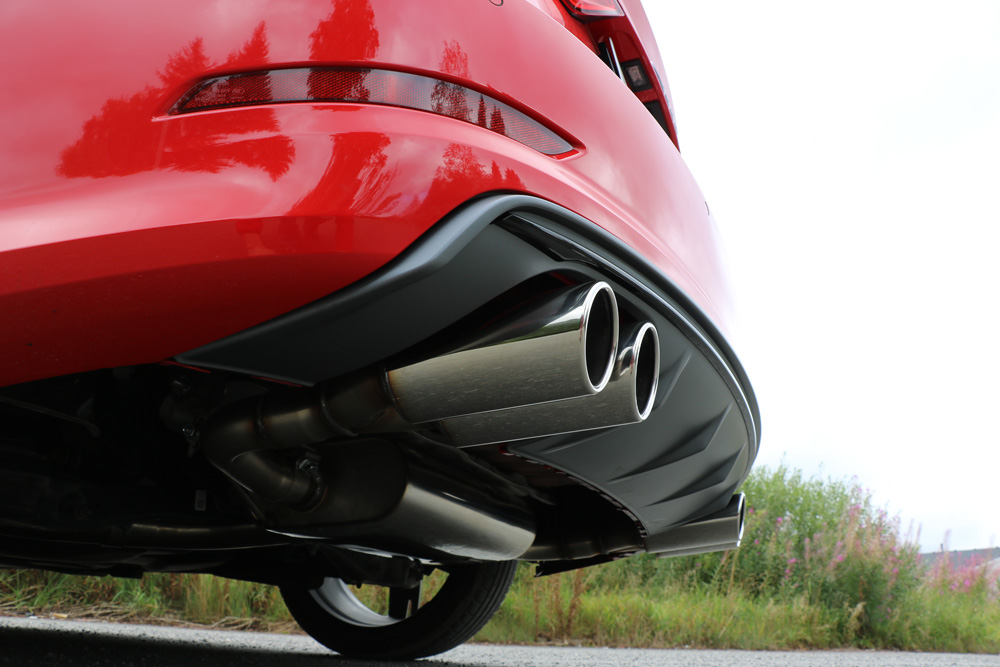 Fox Auspuff Duplex Sportauspuff Sportendschalldämpfer für Audi A3 8V ...