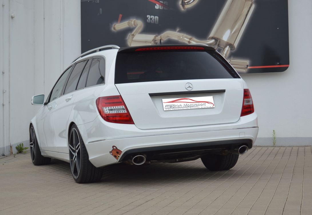 Friedrich Motorsport Duplex Sportauspuff Auspuff für Mercedes C/S/W204 ...